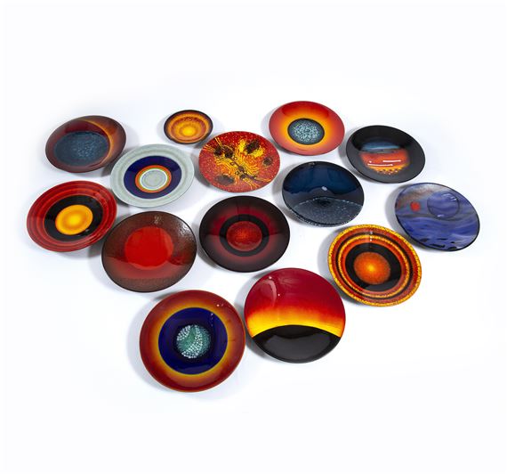 Alan Clarke | The Planets, circa 2000 the complete set of nine glazed ...