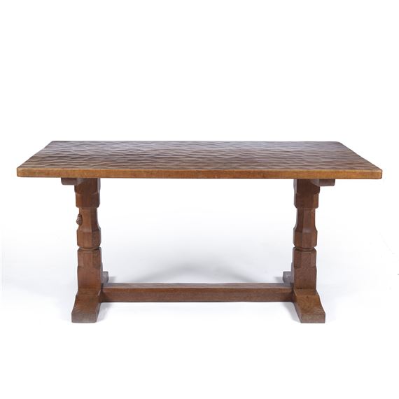 Robert Thompson | Mouseman refectory table, circa 1940 oak, the ...