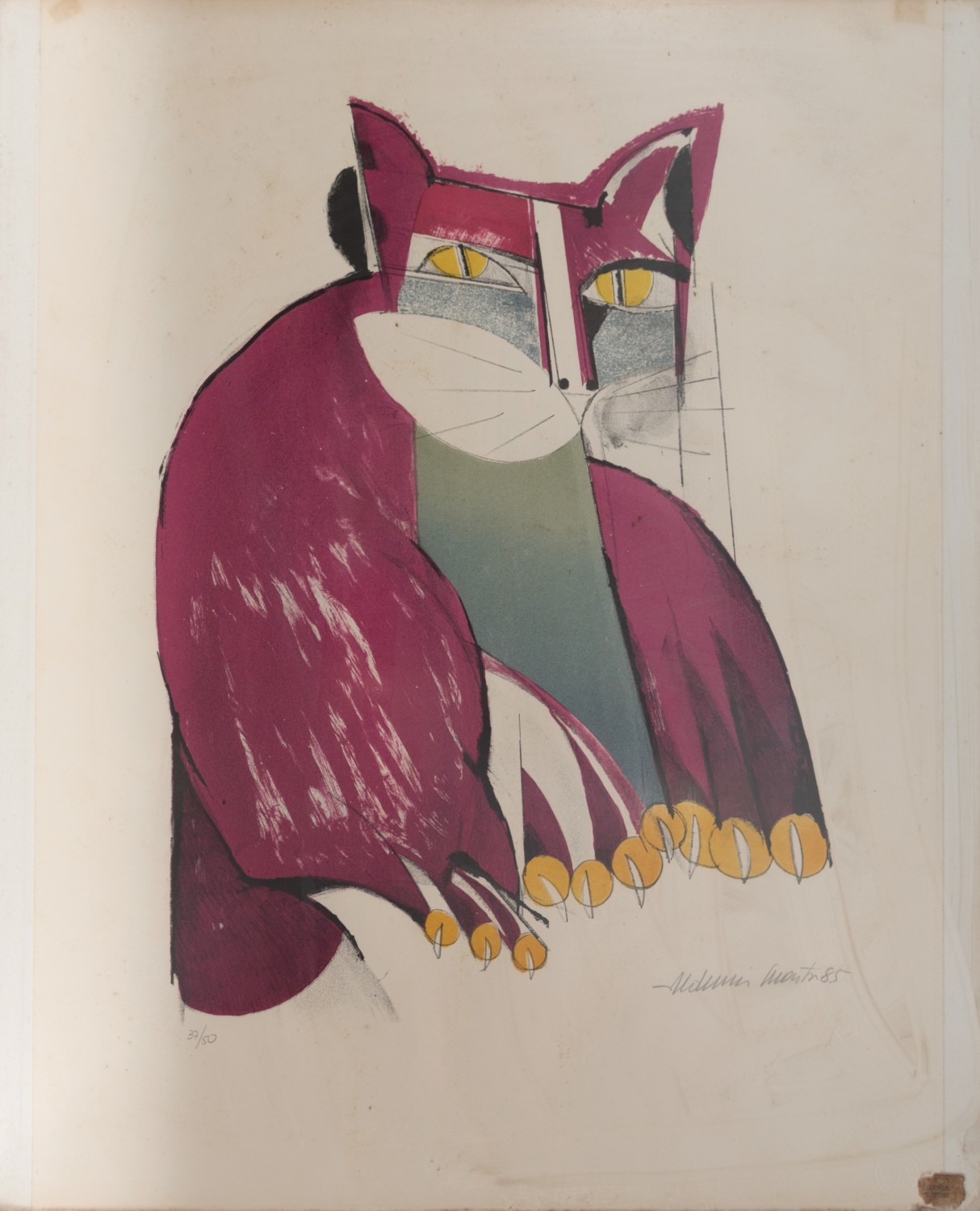 Martins Aldemir | Gato Roxo (1985) | Compare similar artworks | MutualArt