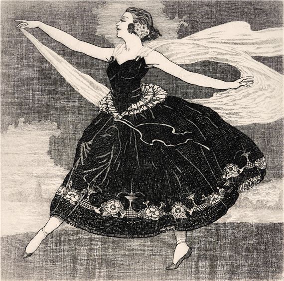 Adrian George Feint | The Scarf Dance | MutualArt