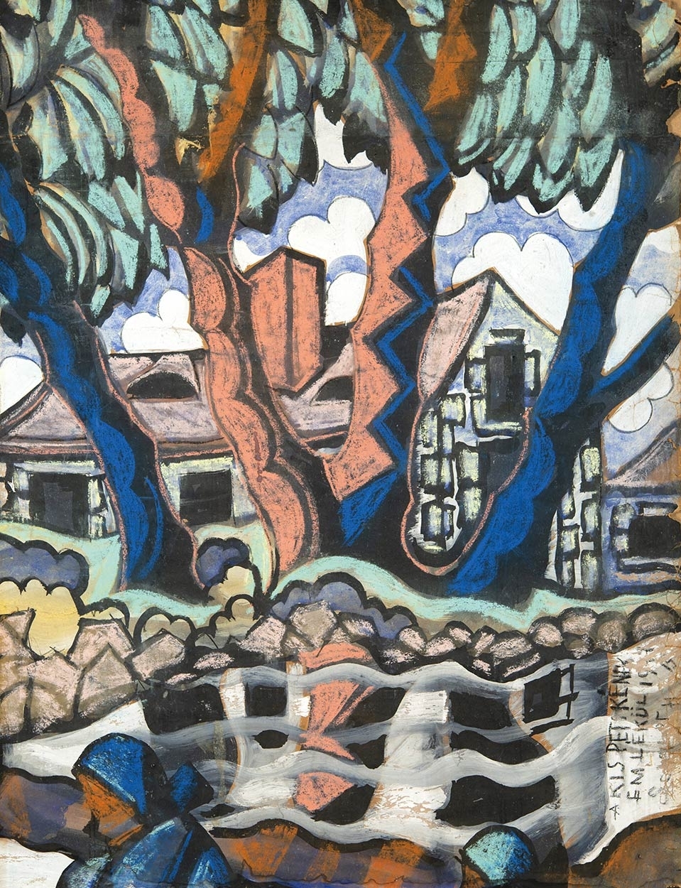 Hugó Scheiber | Riverbank (1927) | MutualArt