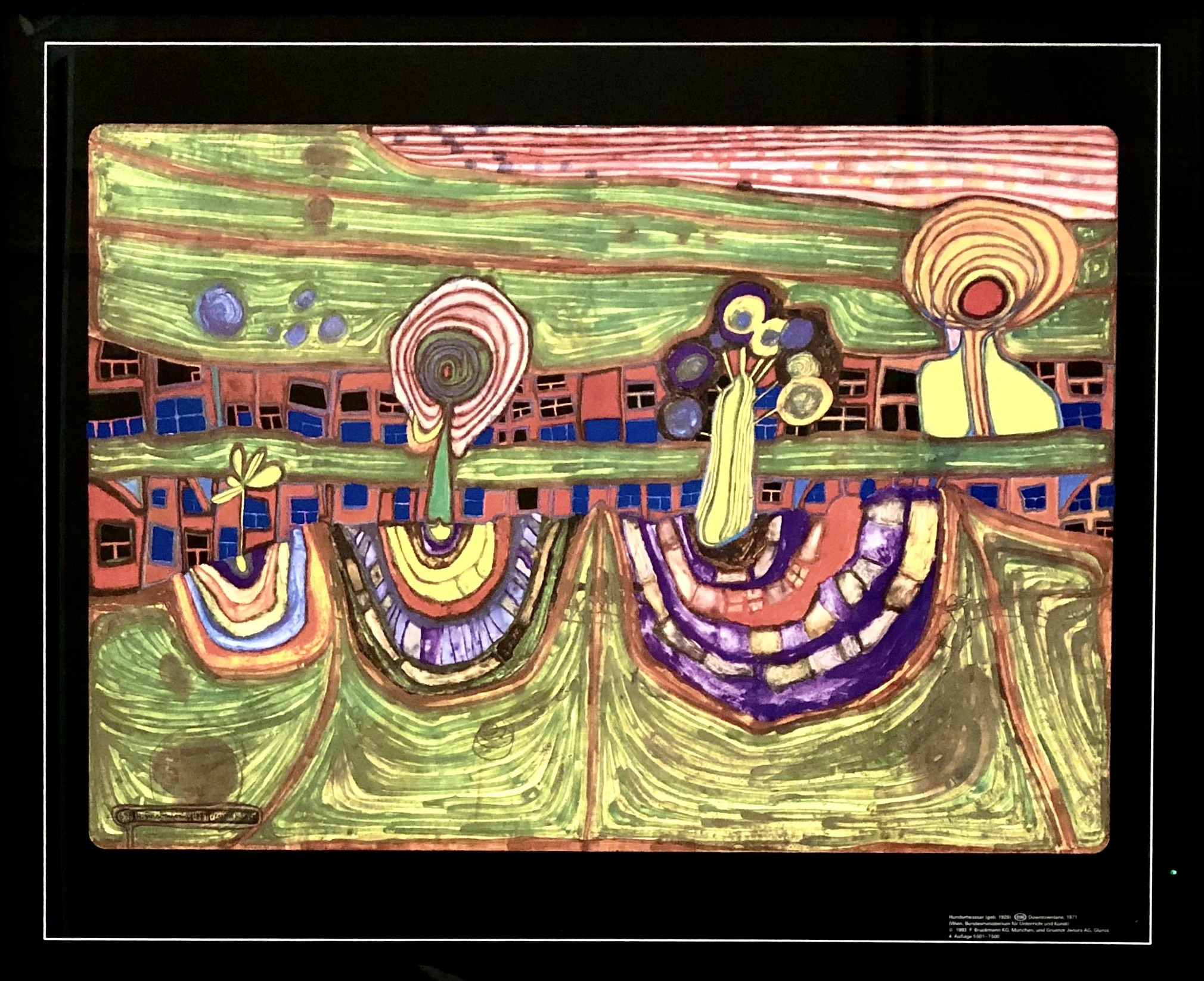 Friedensreich Hundertwasser | FRIEDRICH HUNDERTWASSER - Down town lane ...