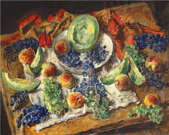 Andor Basch | Still-life with Grapes (1940) | MutualArt