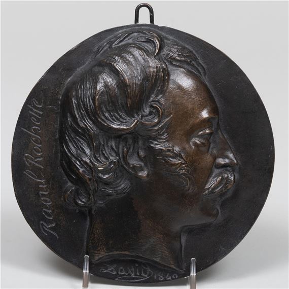 Pierre Jean David d'Angers | David D'Angers Bronze Rondel of Raoul ...