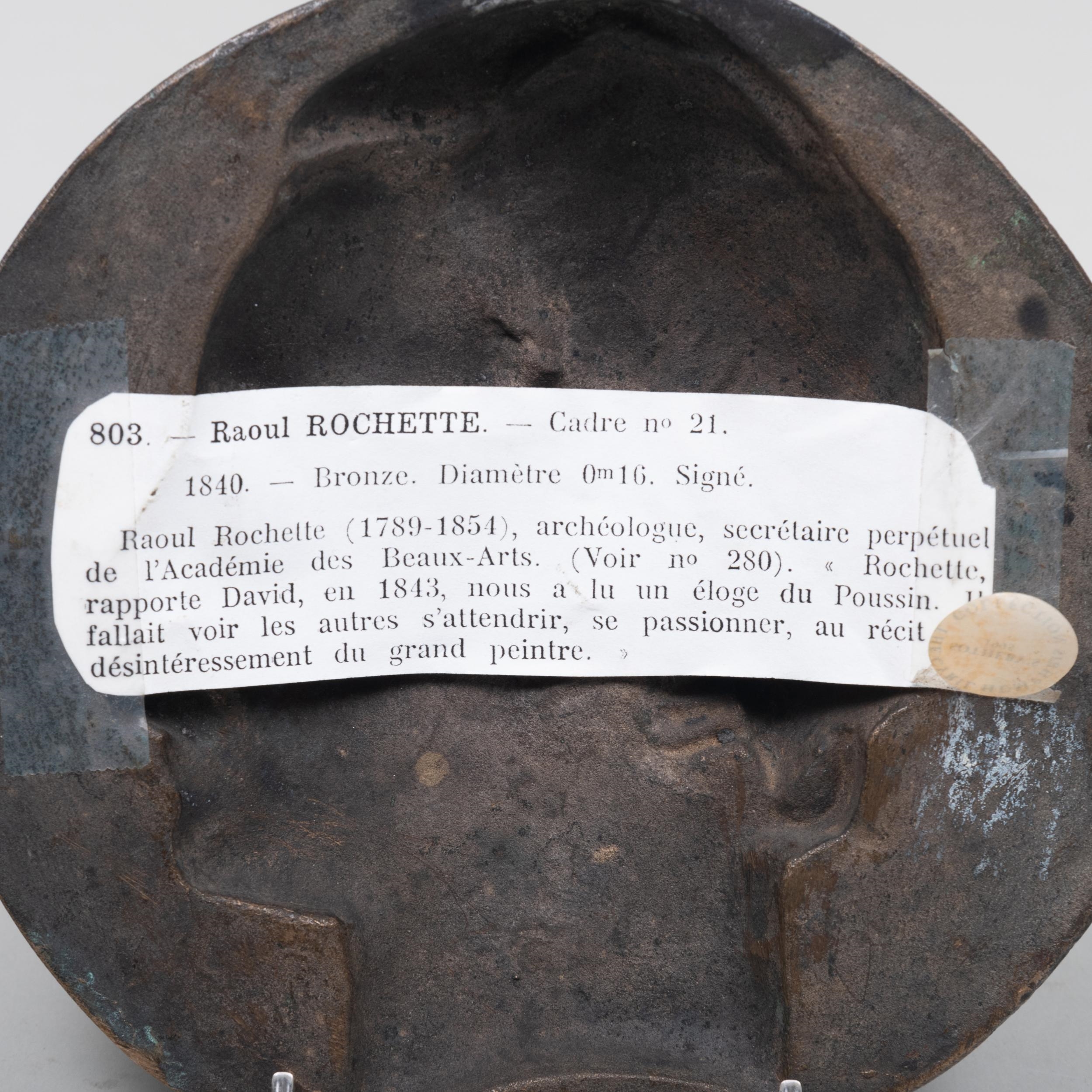 Pierre Jean David d'Angers | David D'Angers Bronze Rondel of Raoul ...