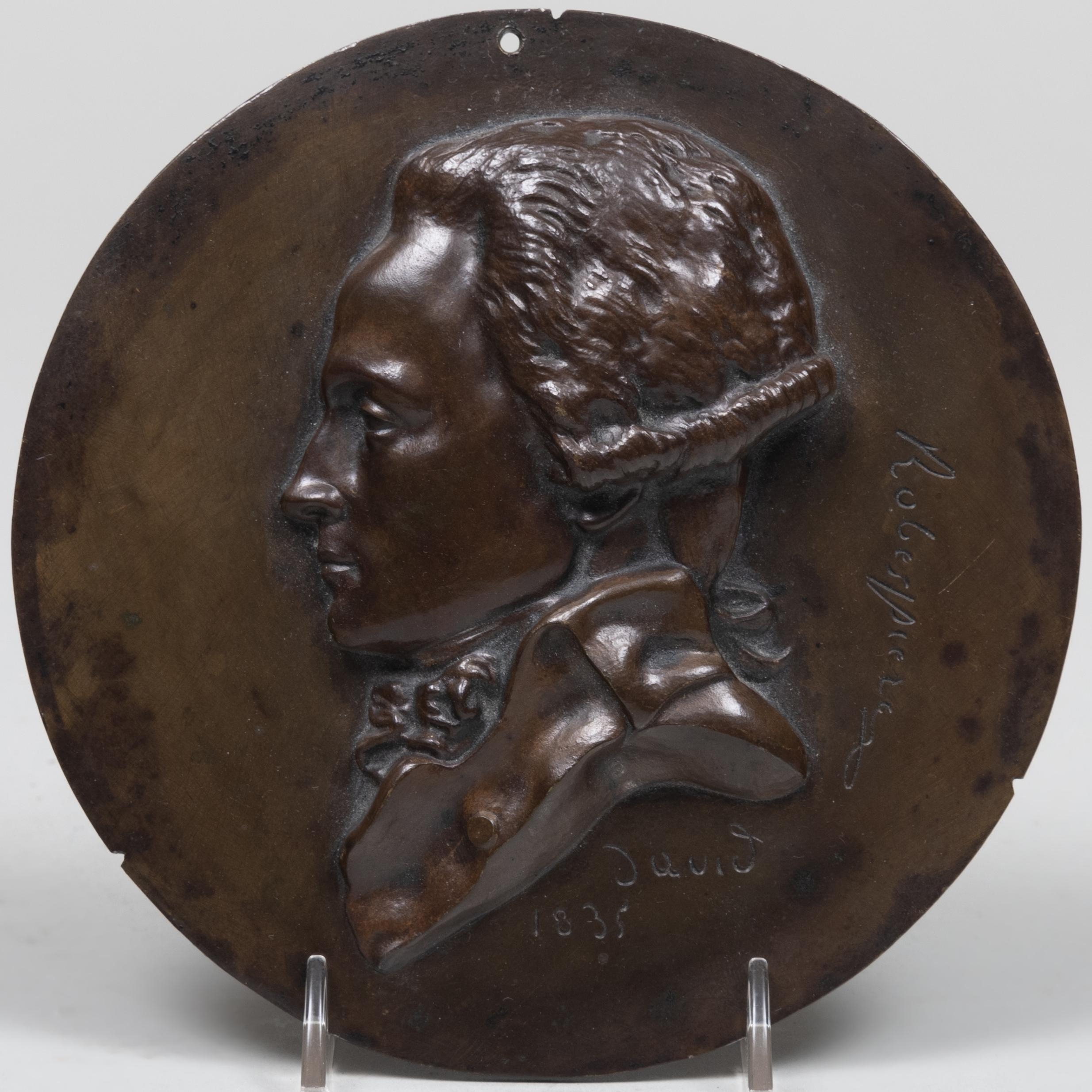 Pierre Jean David d'Angers | David D'Angers Bronze Rondel of ...