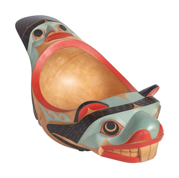 Duane Pasco | Northwest Coast-Style Carved Feast Bowl | MutualArt