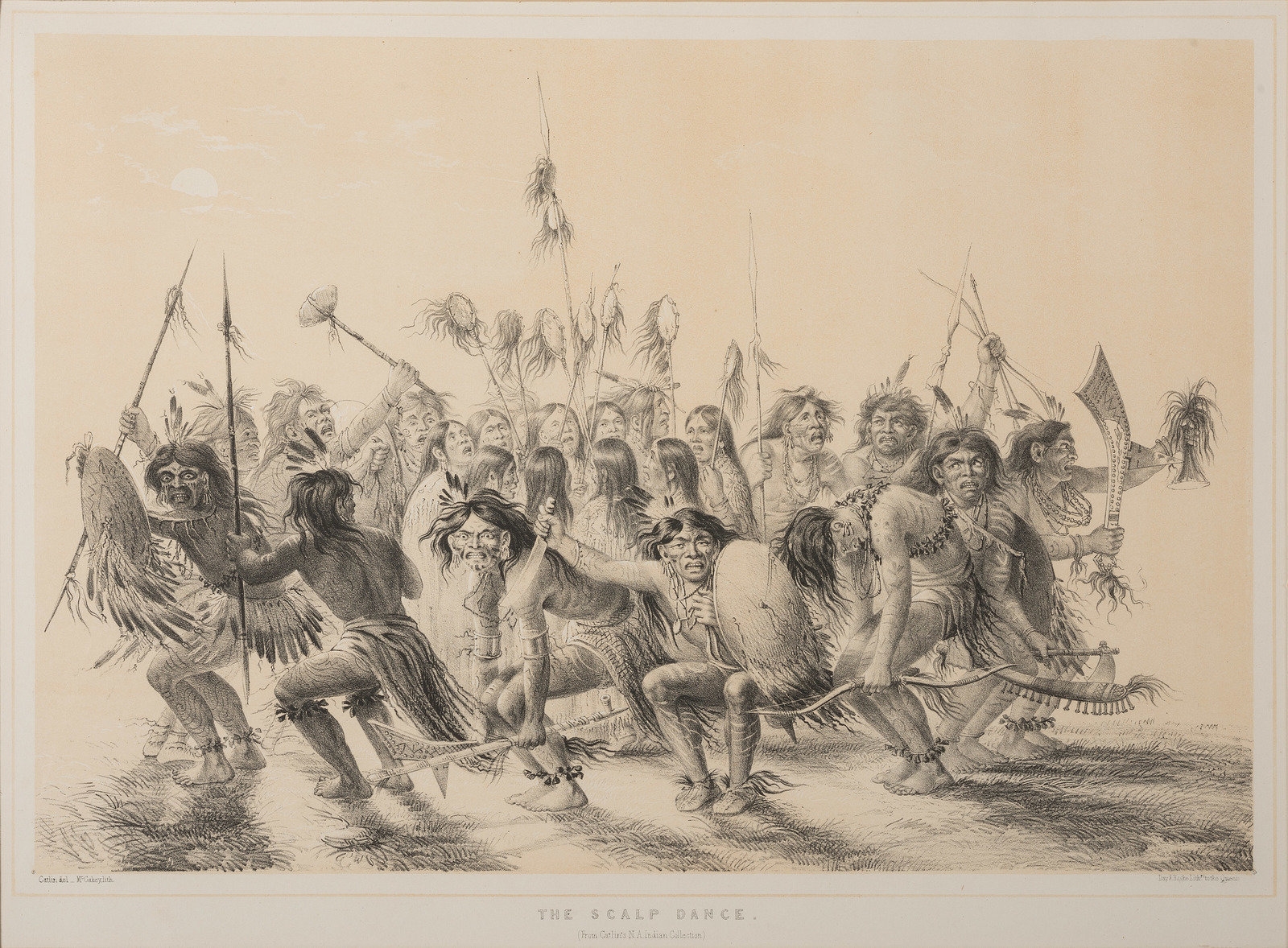 George Catlin | The Scalp Dance | MutualArt