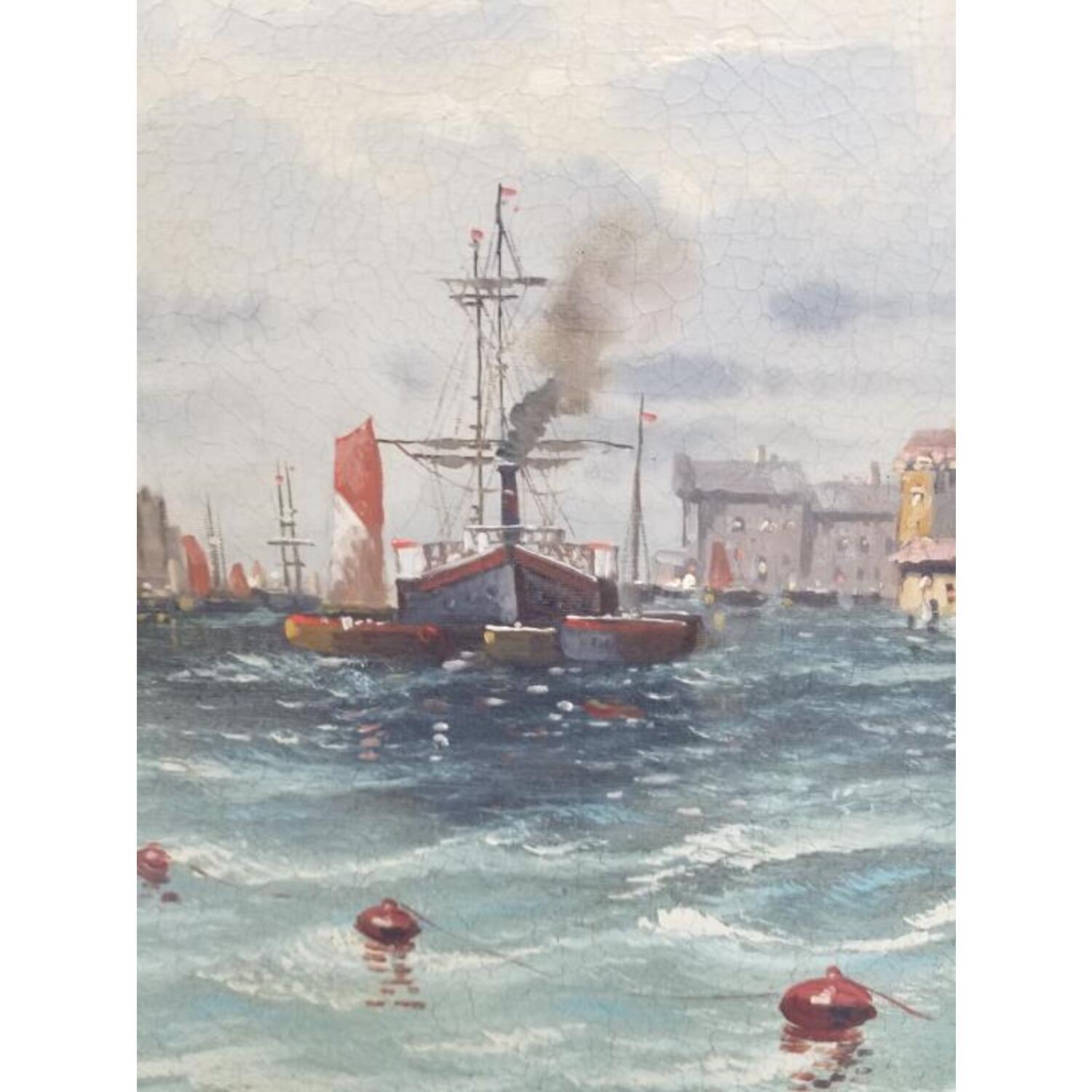 James Heron | Harbor Scene | MutualArt