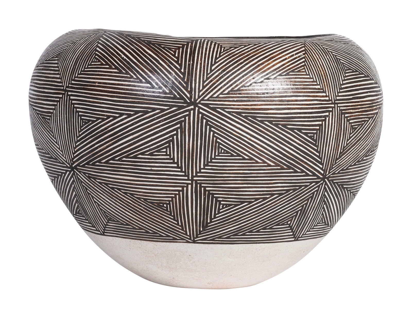 Lucy M. Lewis | Fine Line Pottery Bowl (1967) | MutualArt