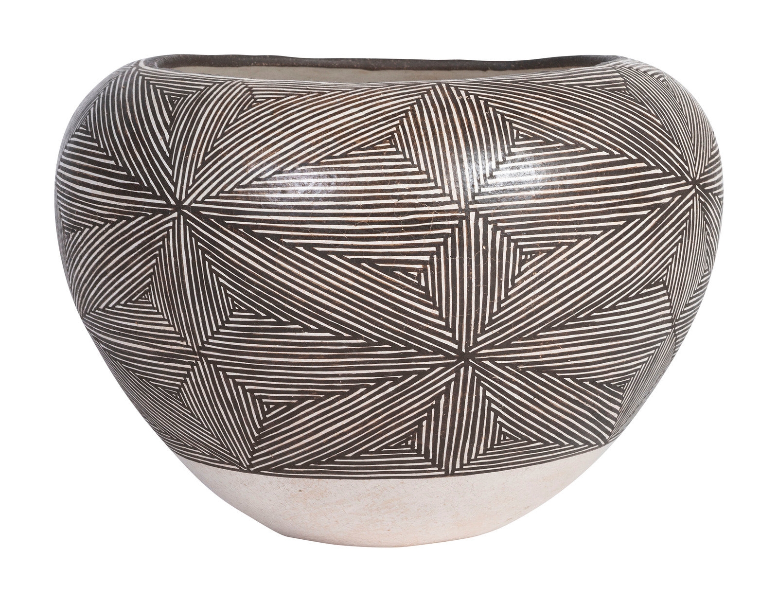 Lucy M. Lewis | Fine Line Pottery Bowl (1967) | MutualArt