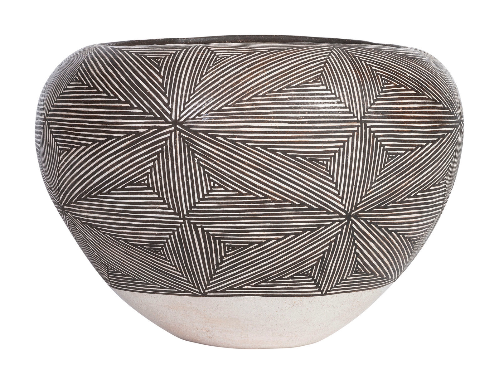 Lucy M. Lewis | Fine Line Pottery Bowl (1967) | MutualArt