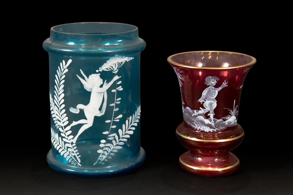 Mary Gregory | Two Mary Gregory vessels | MutualArt