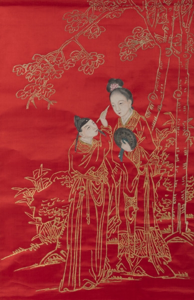 Chinese School, 20th Century | A HANGING SCROLL DEPICTING A WEEDING ...