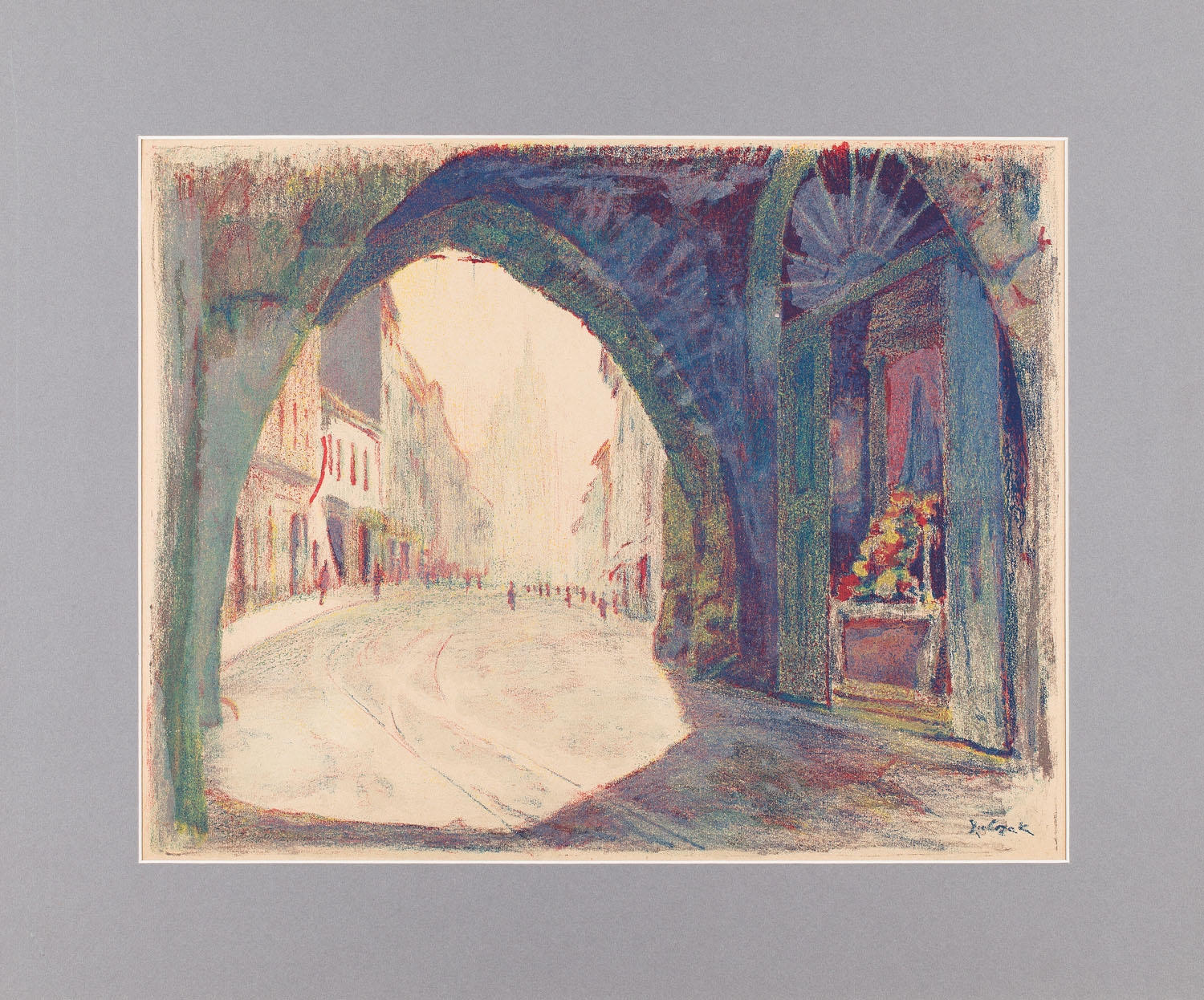 Jan Rubczak | Florianska Gate and Florianska Street from the (1926 ...