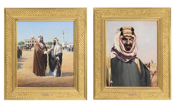 Harold Wood | PORTRAIT OF ABDUL AZIZ IBN SAUD, ET ABDUL AZIZ IBN SAUD ...