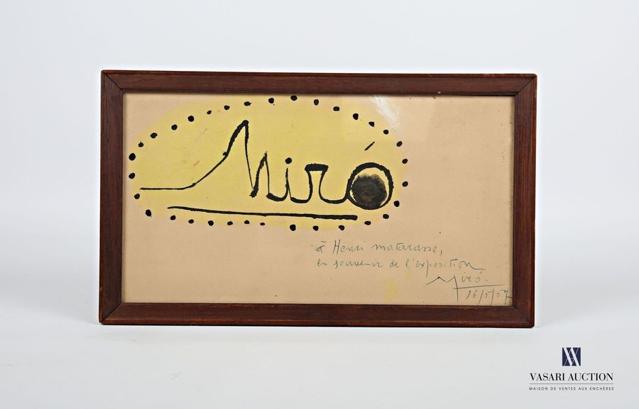 Joan Miró | Calligraphy signature 1957 (1916) | MutualArt