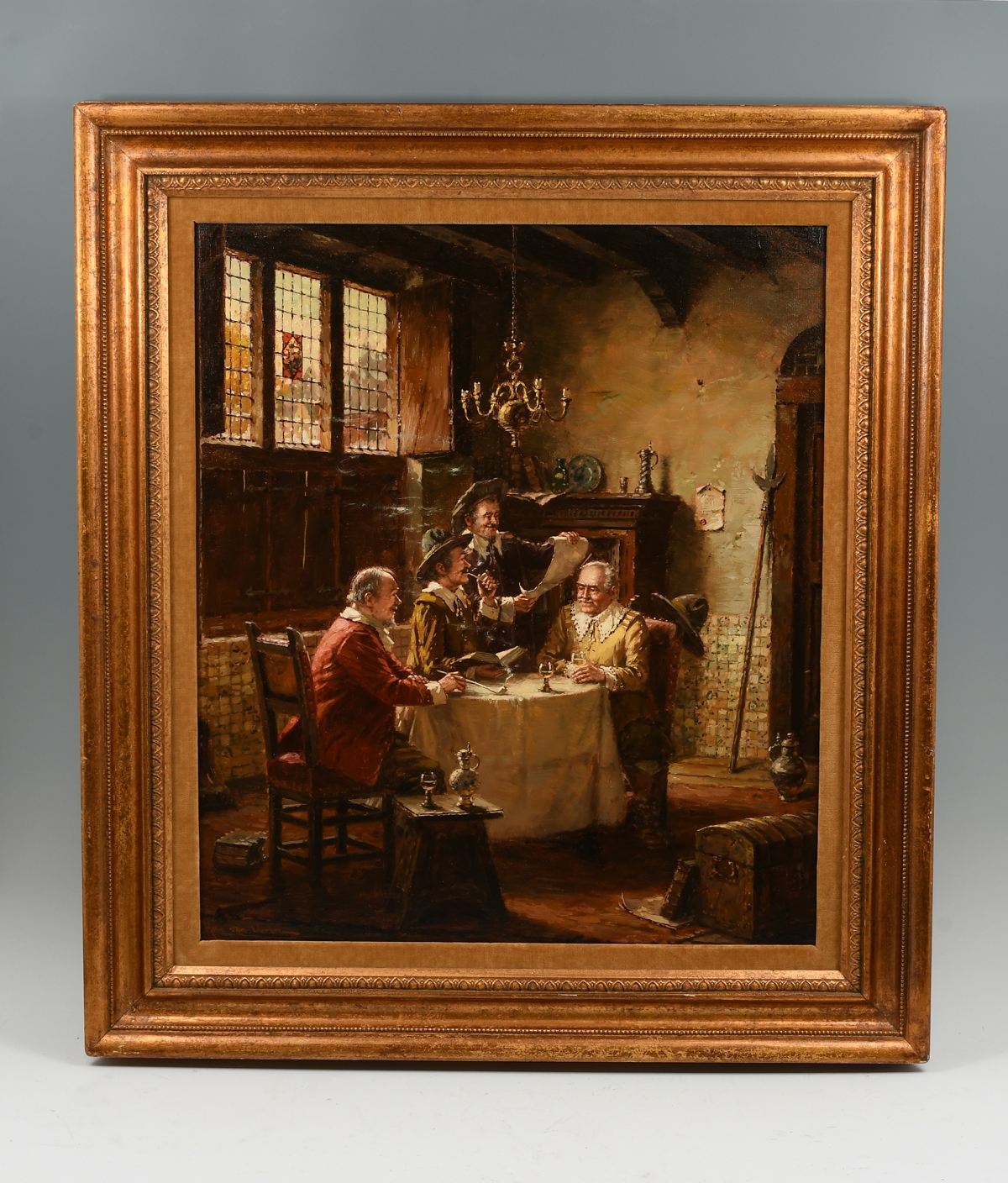 Hein van Doren | 17th Century Genre Interior Scene of Men in ...