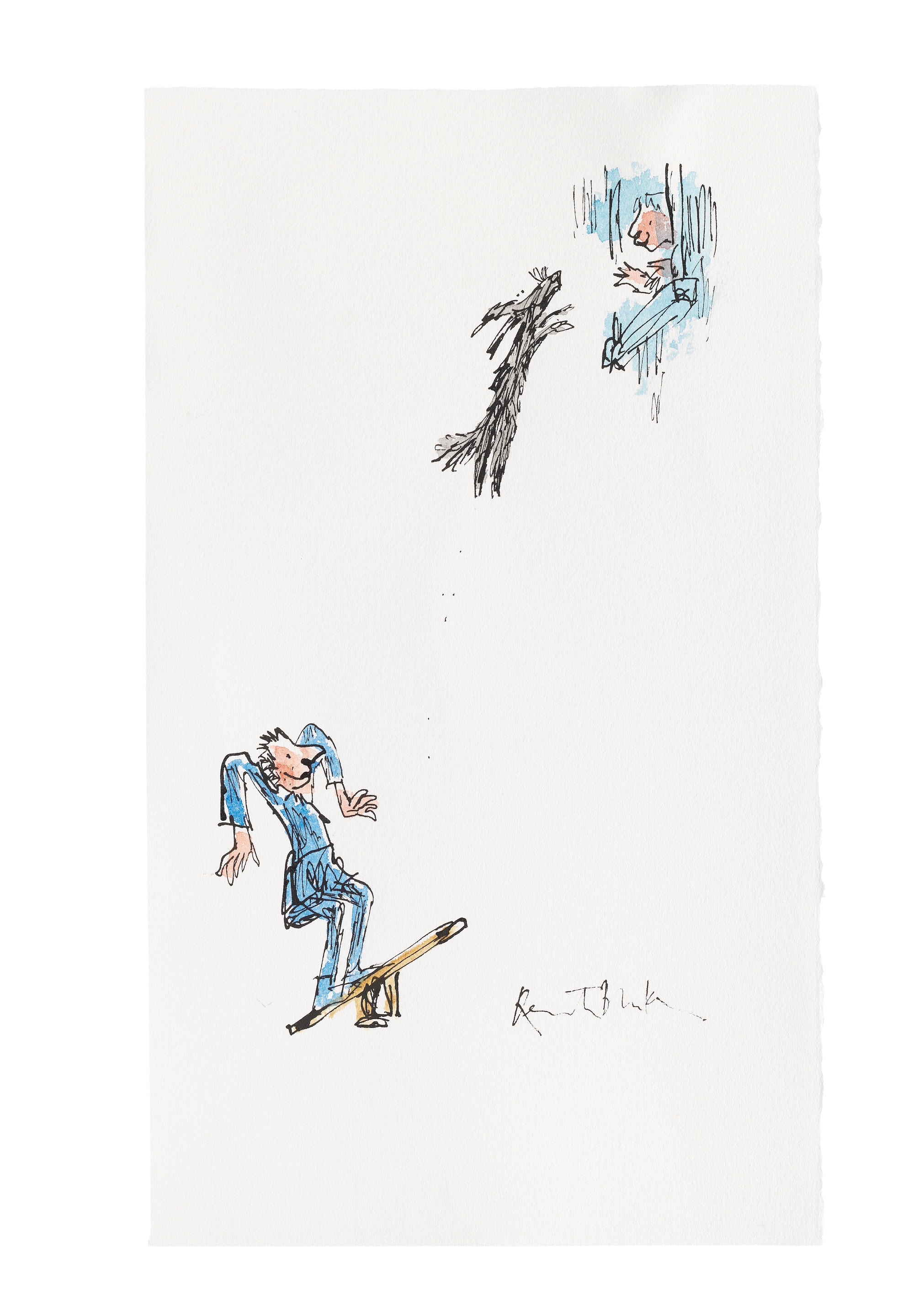 Quentin Blake | Amazing Performing Dogs No.3 (2022) | MutualArt