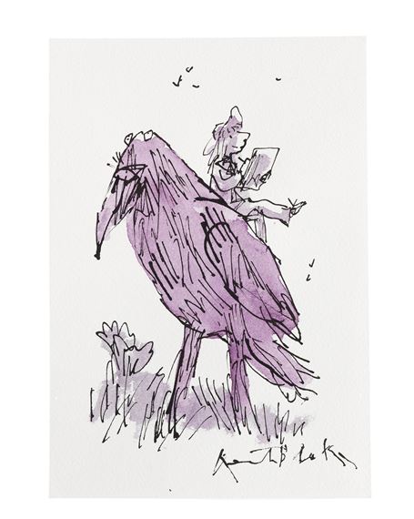 Quentin Blake | Artist on Birdback No.2 (2022) | MutualArt