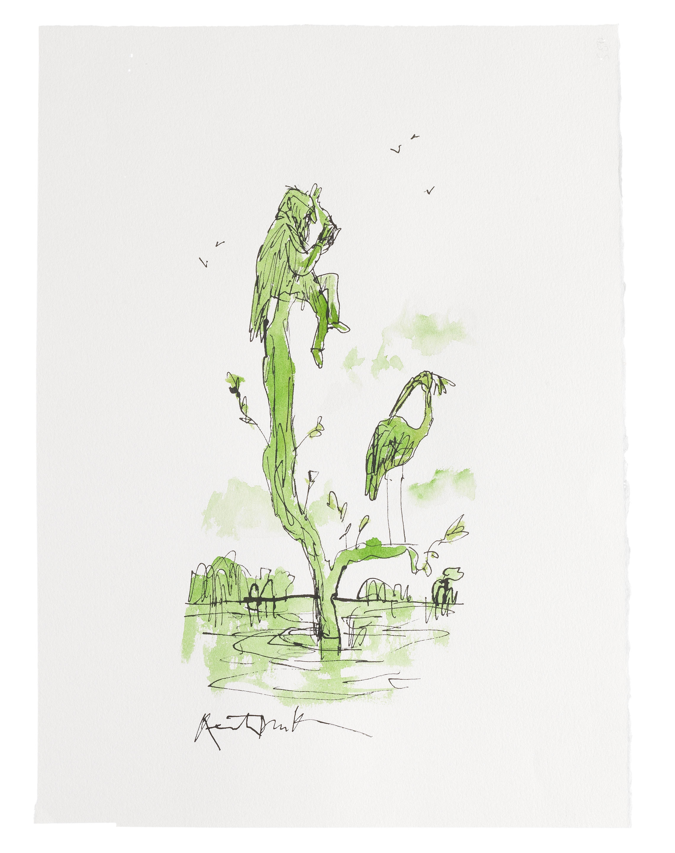 Quentin Blake | People in Trees No.6 (2021) | MutualArt