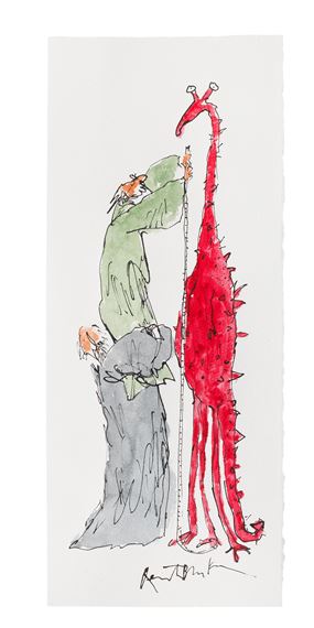 Quentin Blake | Measuring a Dragon No.1 | MutualArt