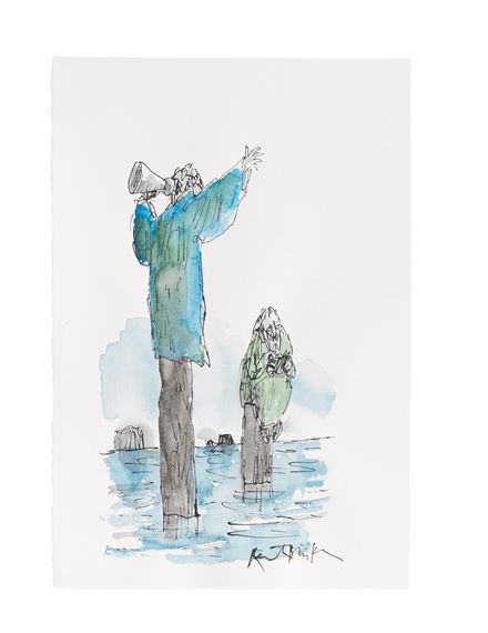 Quentin Blake | Sages in the Sea No.3 (2022) | MutualArt