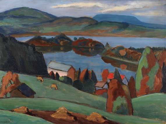 Gabriele Münter | Blick über den Staffelsee (Circa 1932) | MutualArt