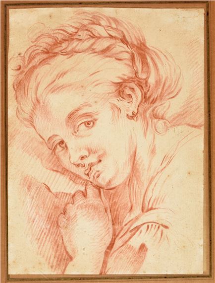 François Boucher | Portrait of a young woman | MutualArt