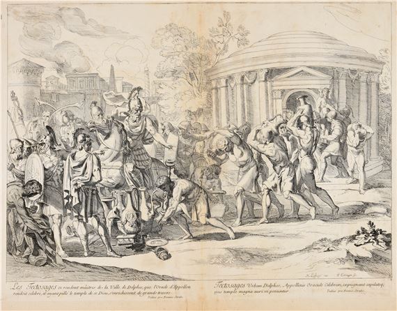 Raymond de Lafage | The Tectosages looting the temple of Apollo in ...