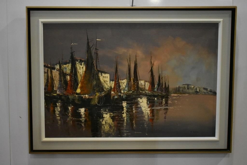 F. Walker | VILLAGE BY THE WATER | MutualArt