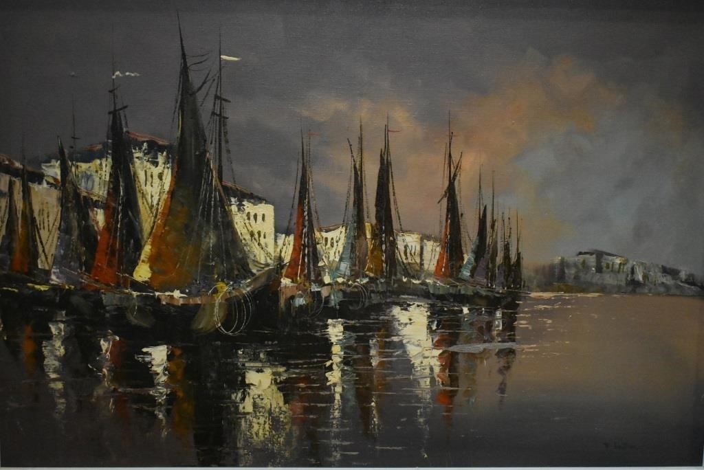 F. Walker | VILLAGE BY THE WATER | MutualArt