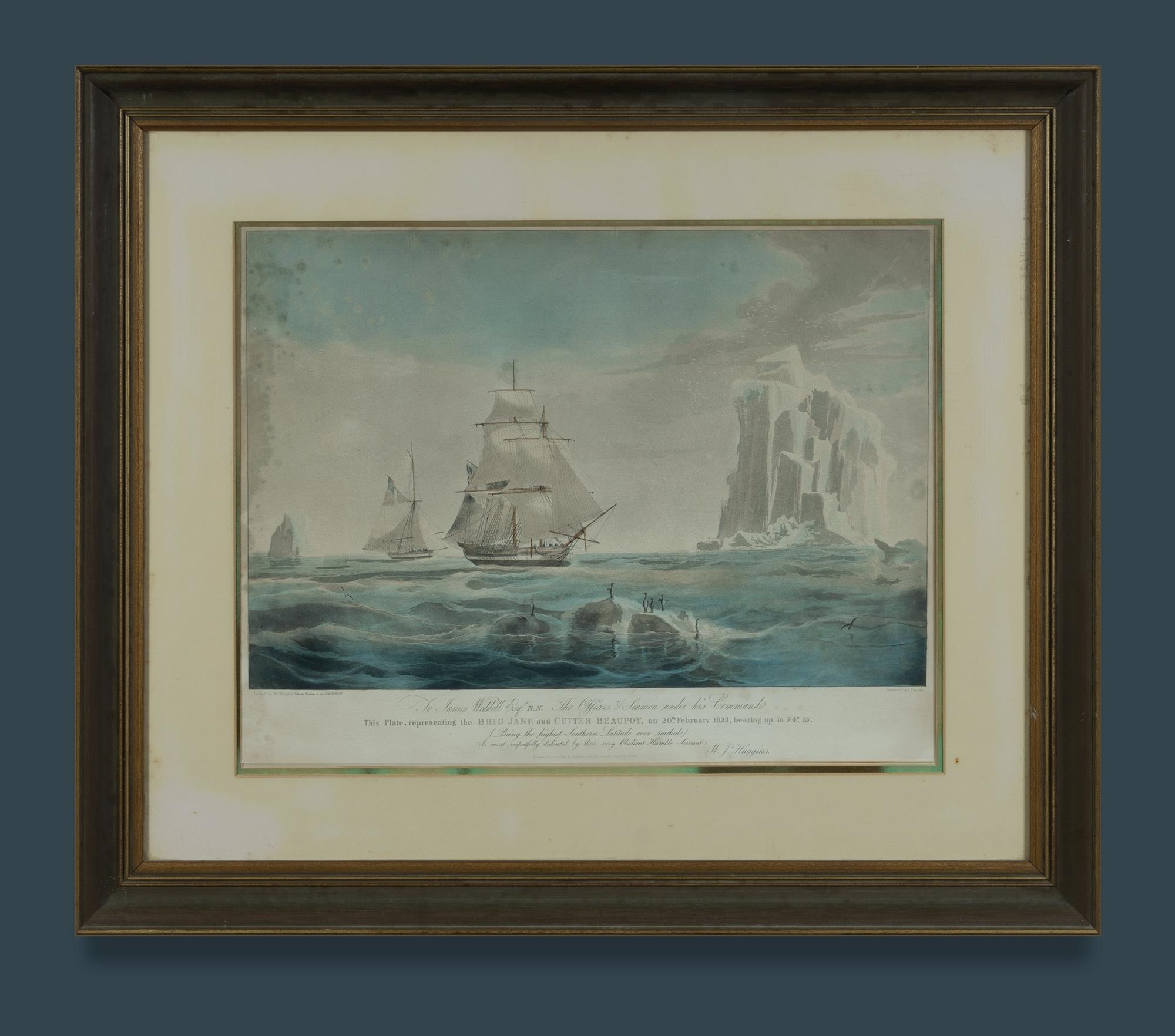 William John Huggins | The Brig Jane and Cutter Beaufoy, on 20th ...