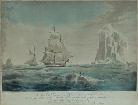 William John Huggins | The Brig Jane and Cutter Beaufoy, on 20th ...