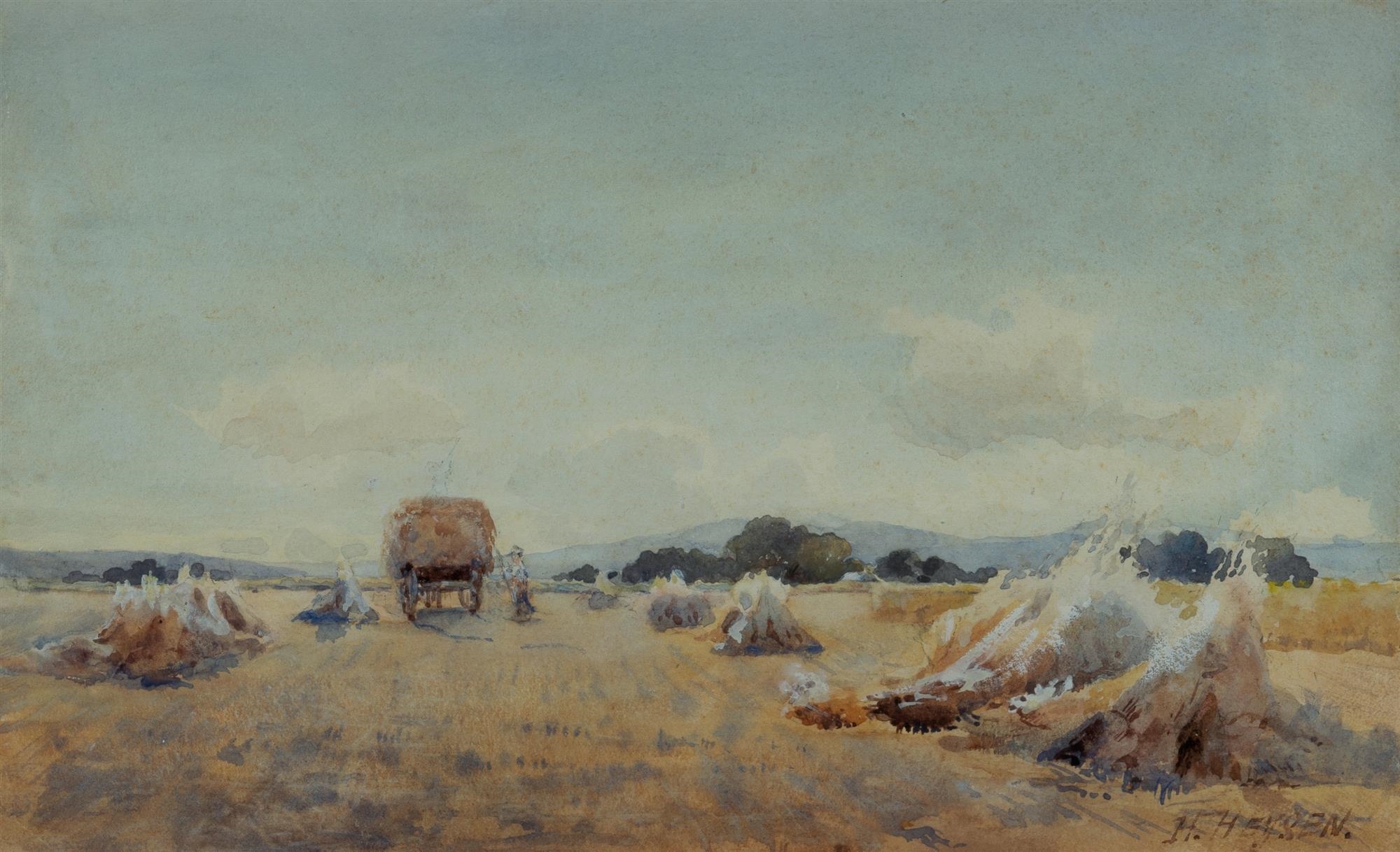 Hans Heysen | Hay Season | MutualArt