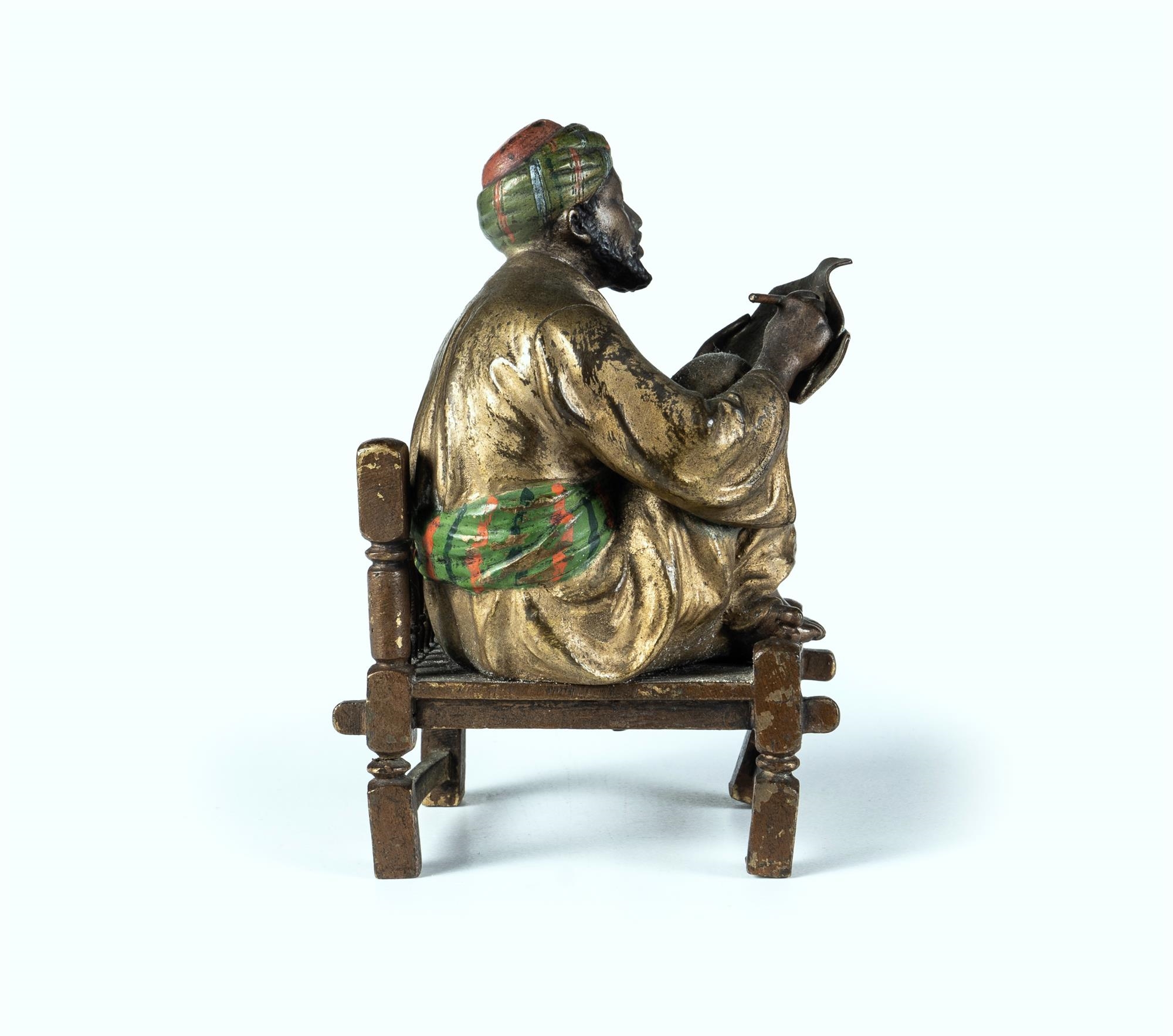 Franz Xaver Bergmann | Of an Arab scribe seated in a low chair. Bergman ...