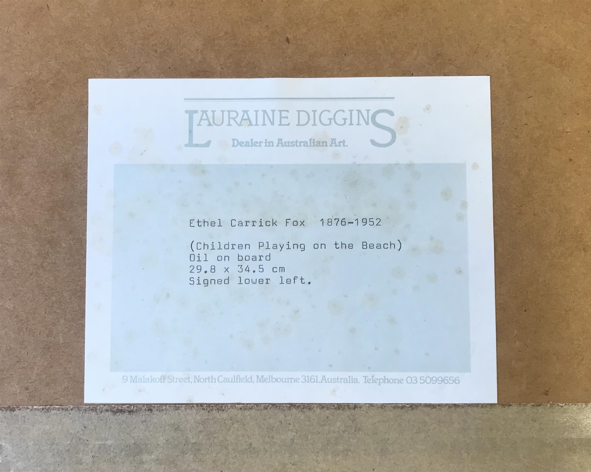 Ethel Carrick Fox | Children Playing on the Beach | MutualArt