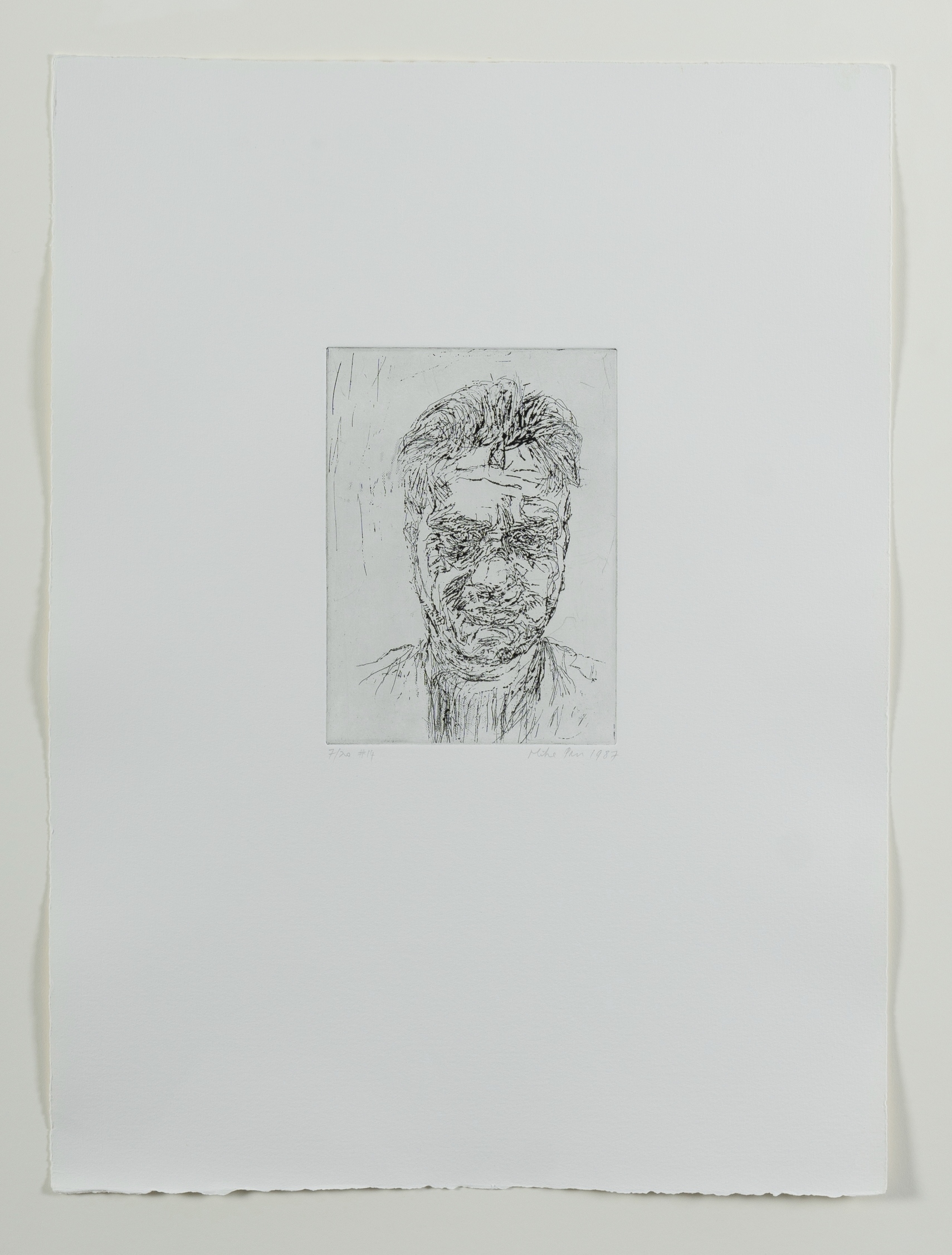 Mike Parr | Organon 1 (#14) (1987) | MutualArt