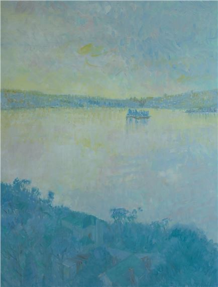Peter Laverty | Dawn Light and Shark Island (1987) | MutualArt