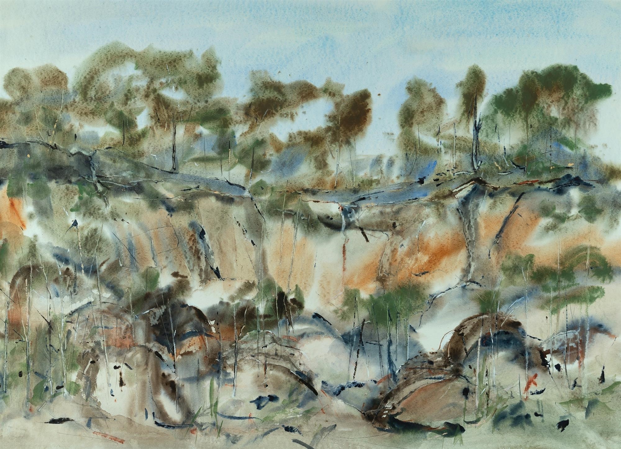 Ross Manwaring | Landscape with Gully | MutualArt