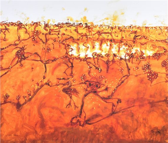 John Olsen | Field Of Wattles | MutualArt