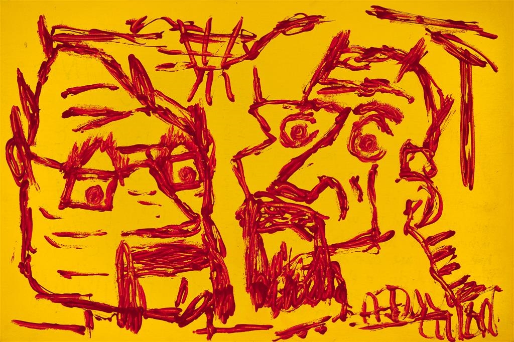 Adam Cullen | Self-portrait with Chopper Read | MutualArt