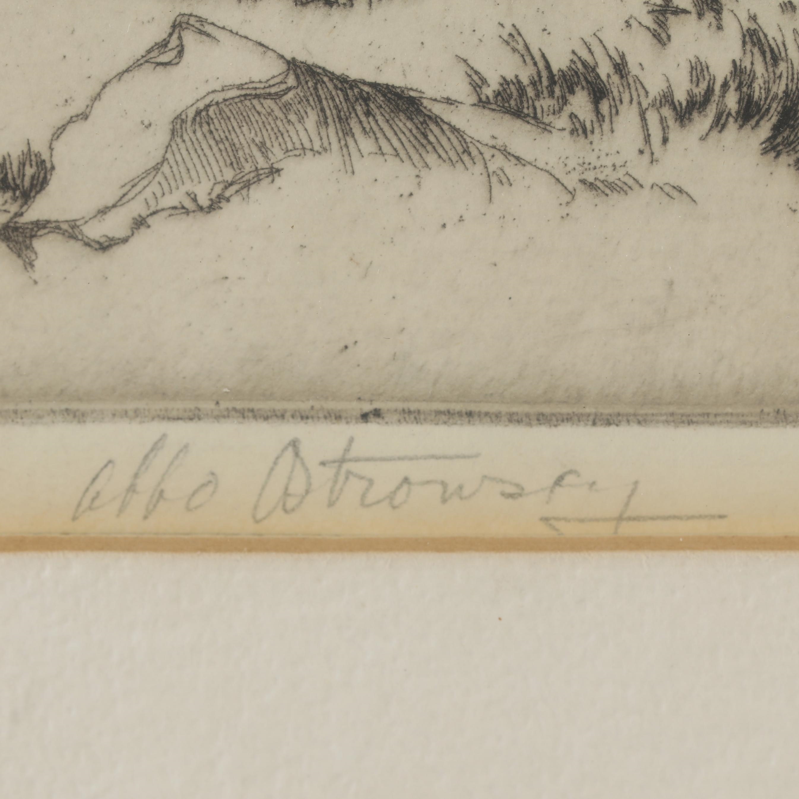 Abbo Ostrowsky | Three Scenic Etchings | MutualArt