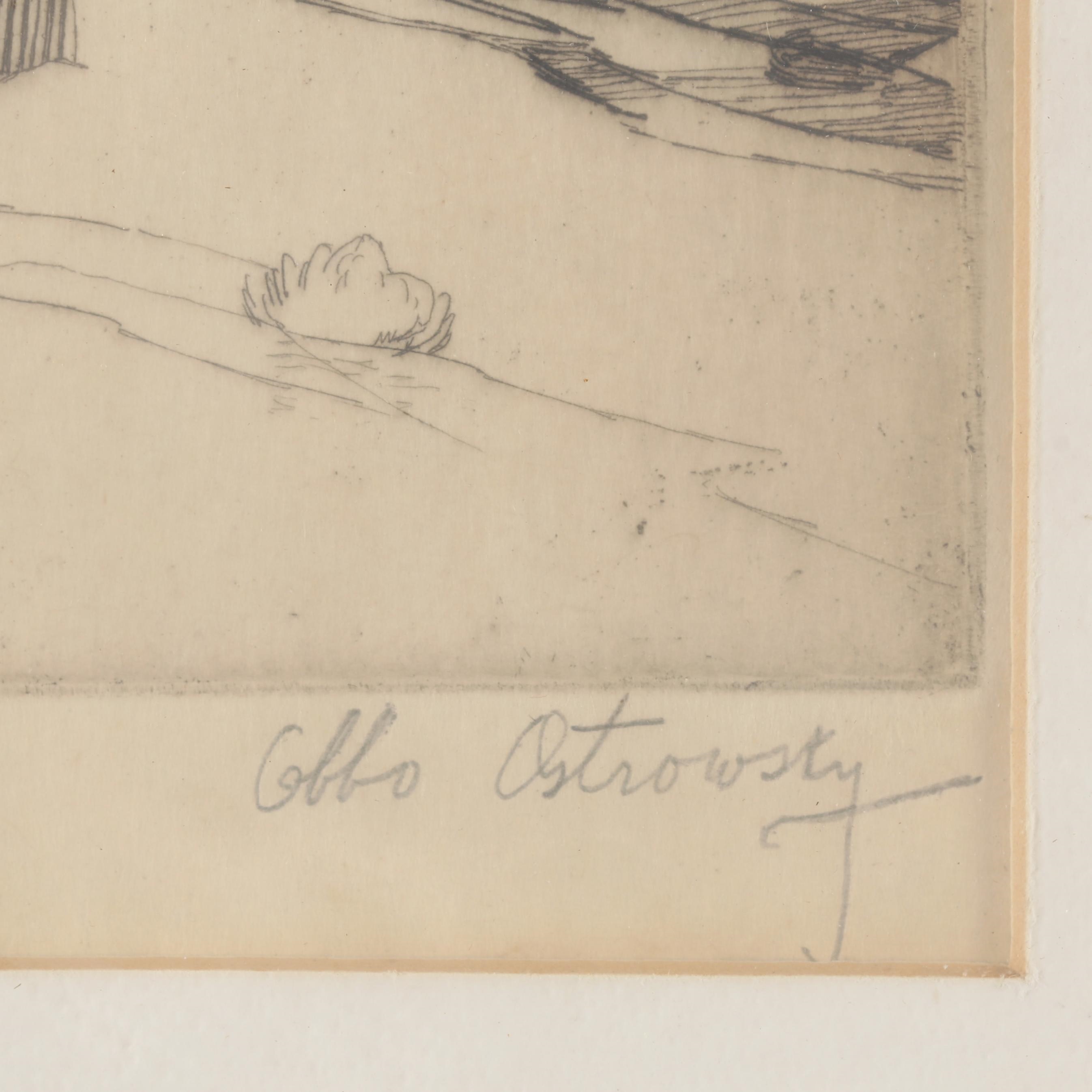 Abbo Ostrowsky | Three Scenic Etchings | MutualArt
