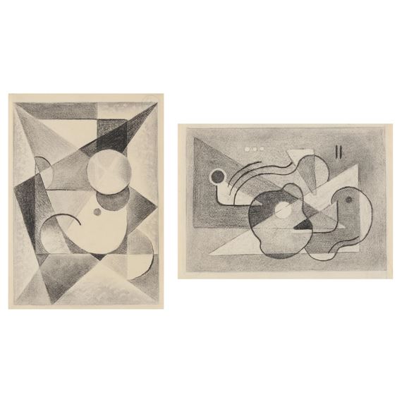 Edmund Daniel Kinzinger | Two Cubist Abstracts | MutualArt