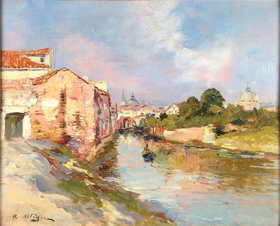 Raymond Allègre | Oil on panel signed lower left | MutualArt