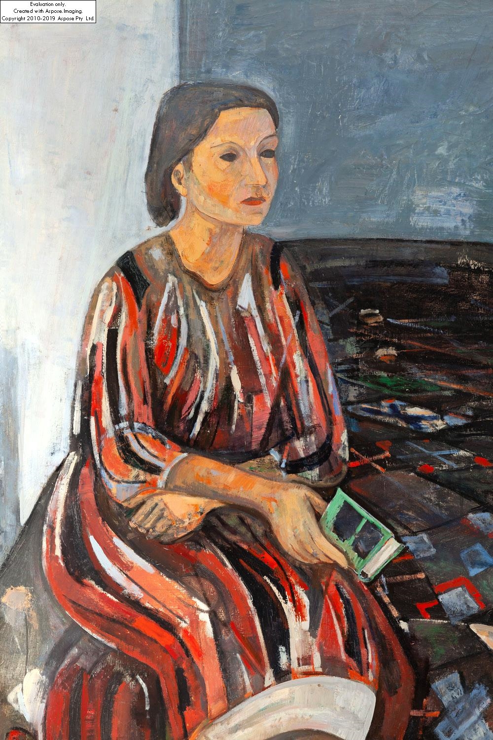 Joseph Pressmane | Portrait of sitting woman (1929) | MutualArt