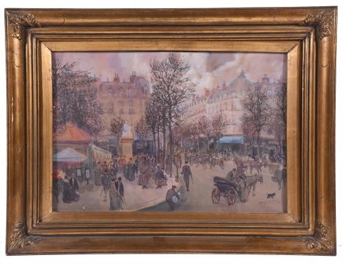 Henri Grenier | STREET IN PARIS | MutualArt