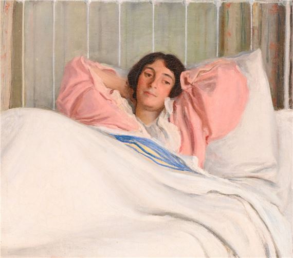 Joseph DeCamp | Portrait of Edith Baker DeCamp, the artist’s wife ...