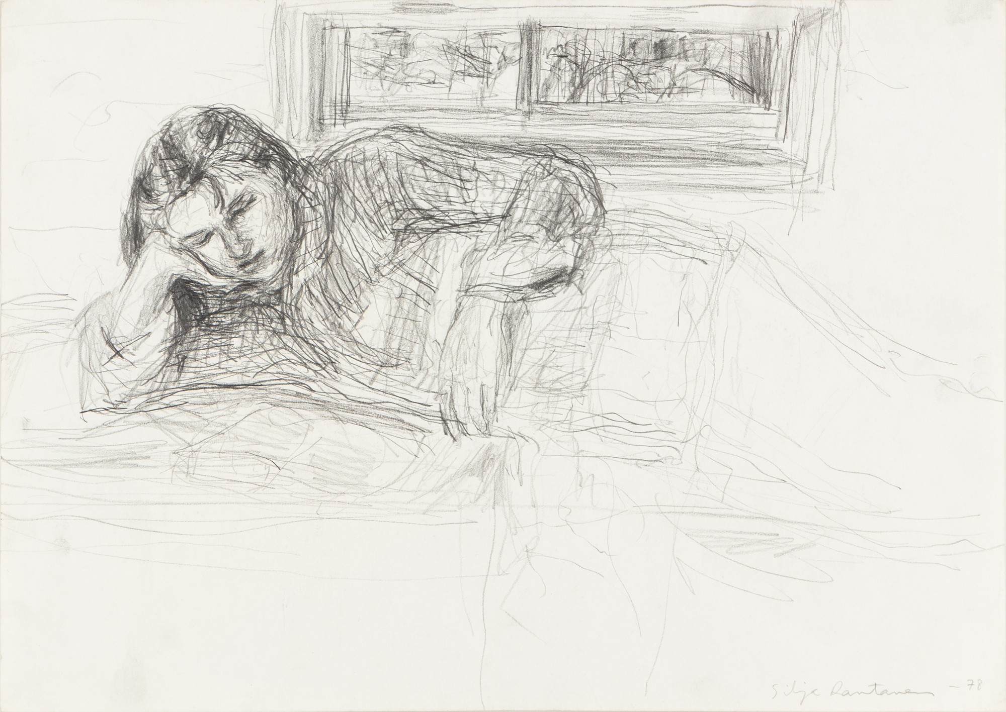 Silja Rantanen | A reclining model | MutualArt